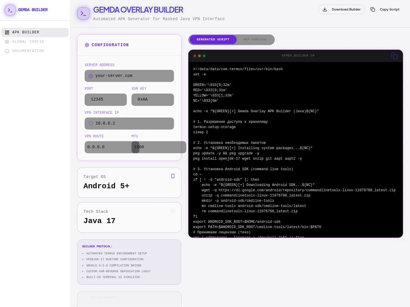 Gemda Overlay APK Builder