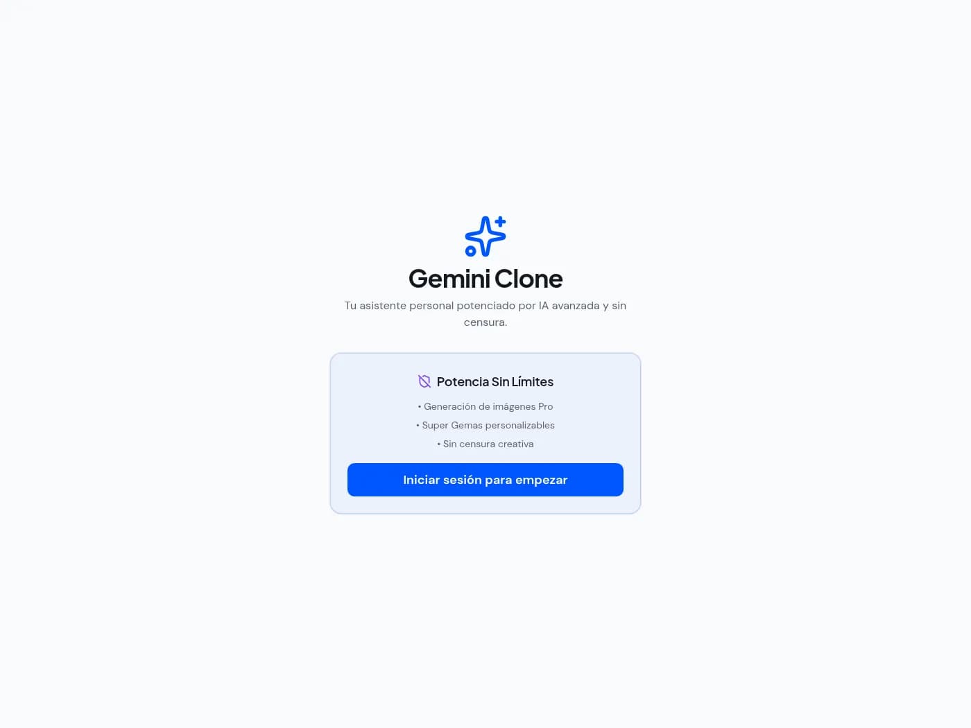 Gemini AI Clone