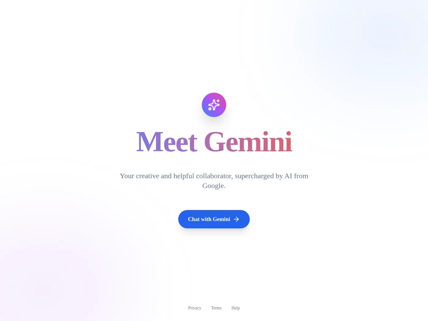 Gemini AI Web Clone