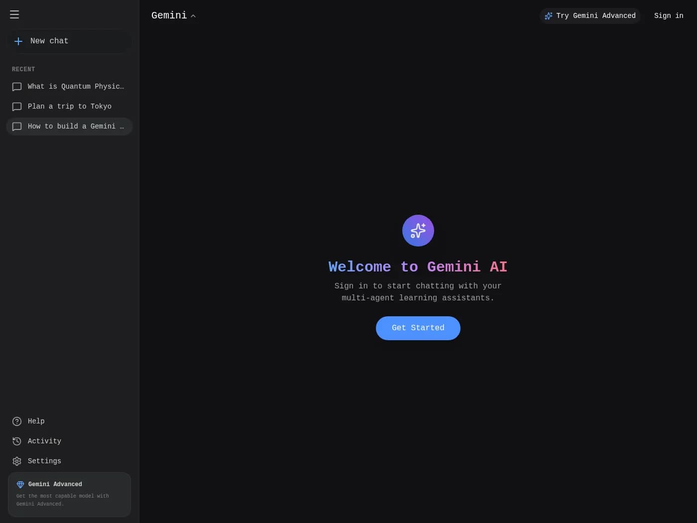 Gemini AI Multi-Agent App