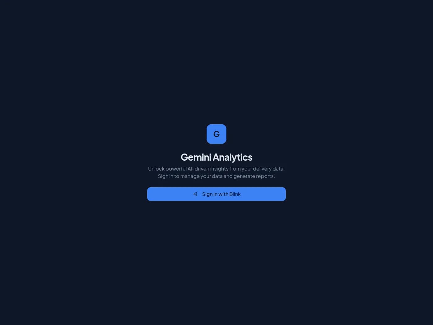 Gemini Analytics Dashboard