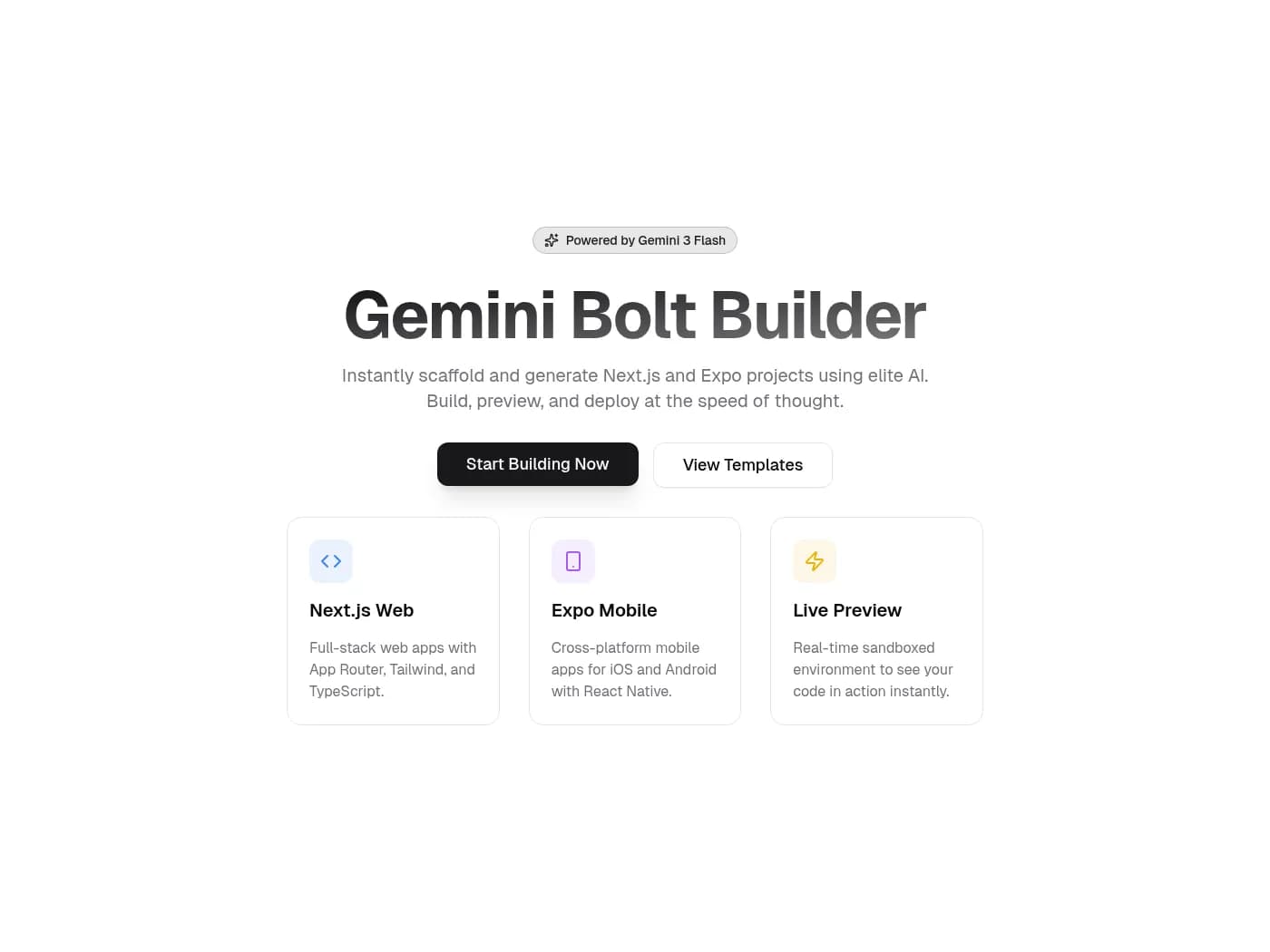 Gemini Bolt Builder
