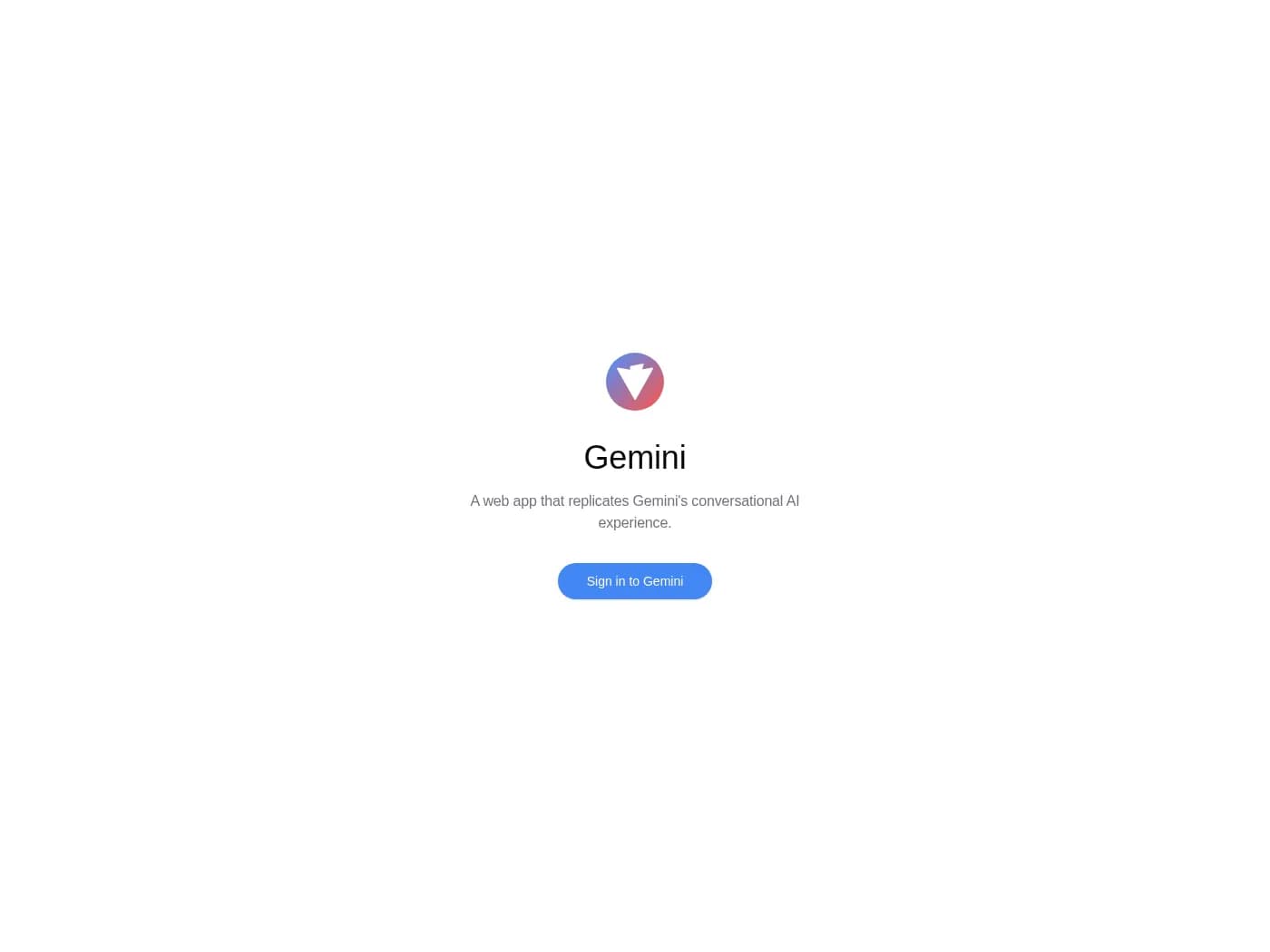 Gemini Chat Clone