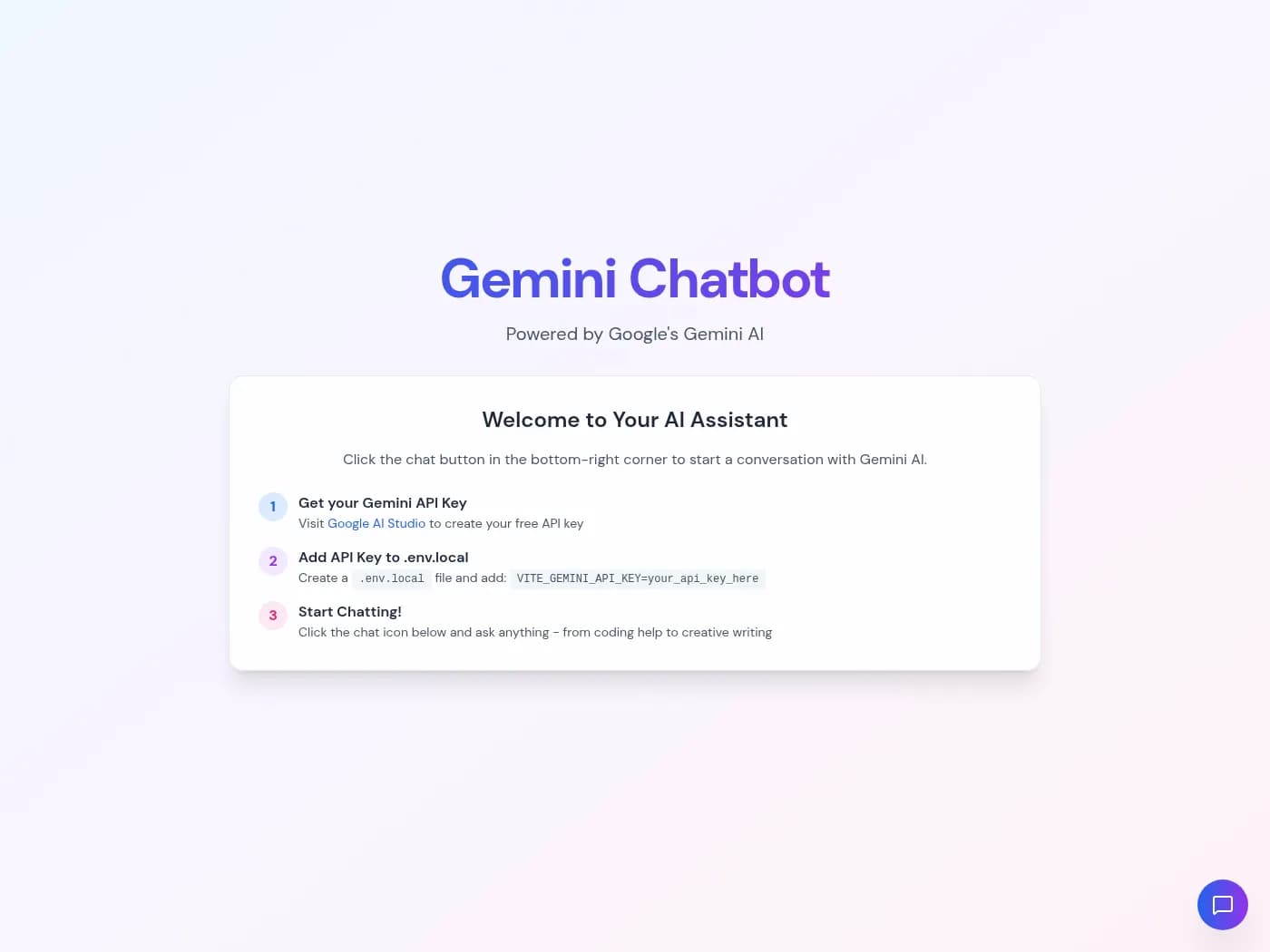 Gemini Chatbot Clone