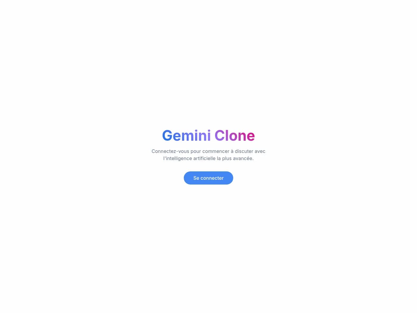 Gemini Chat Clone