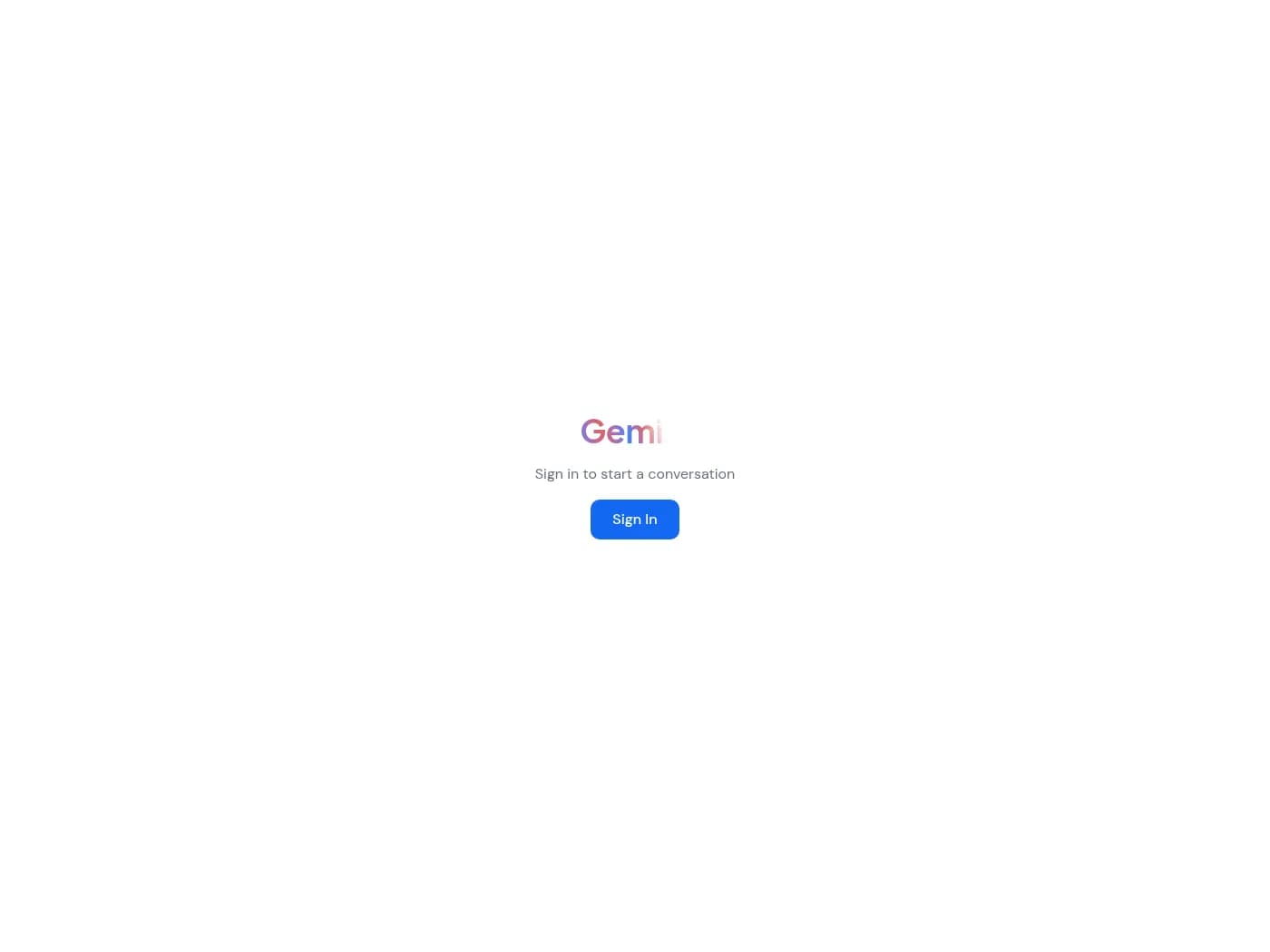Gemini Chat Replica