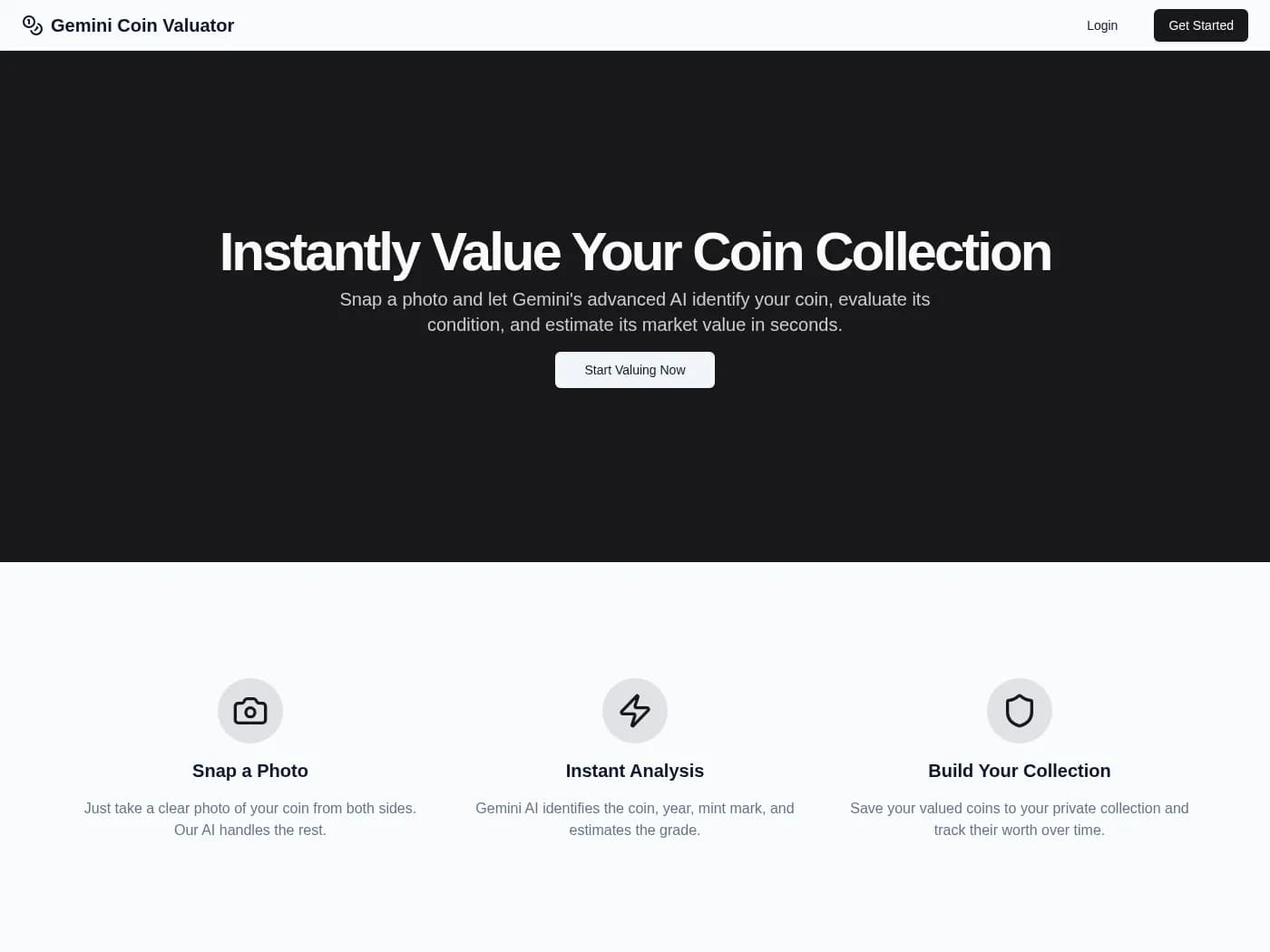 Gemini Coin Valuator
