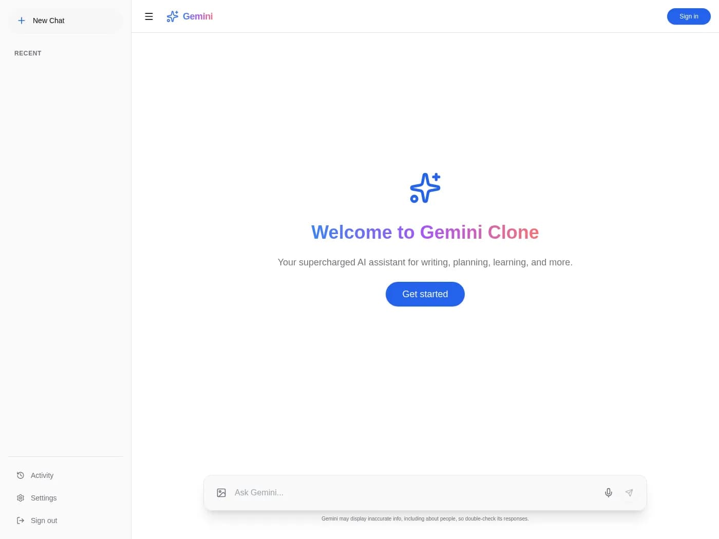 Gemini Free Clone