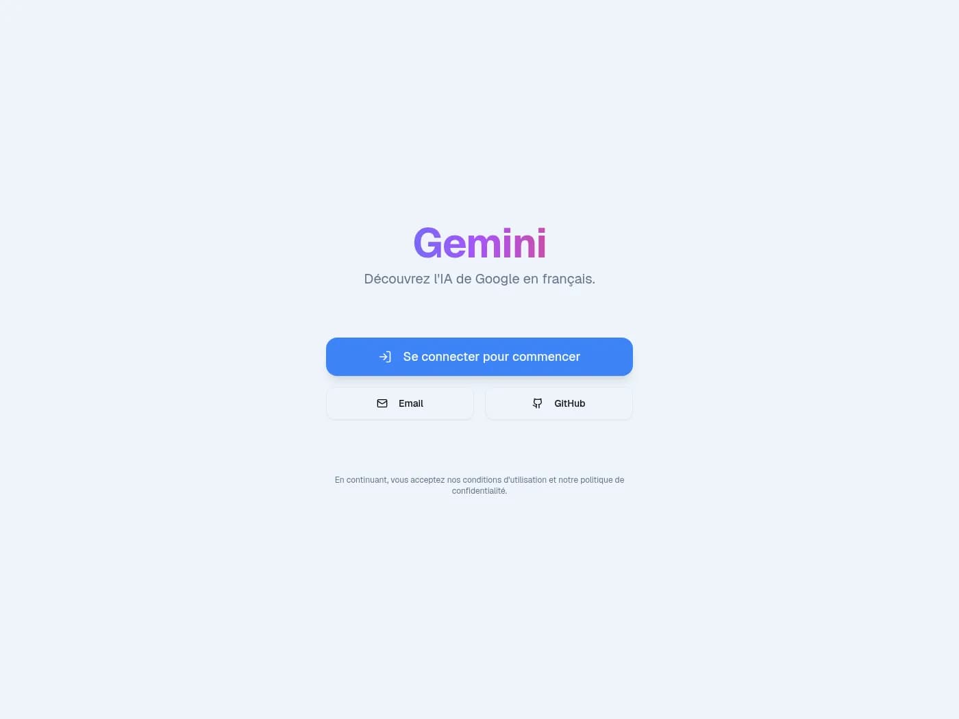 Gemini IA French Clone