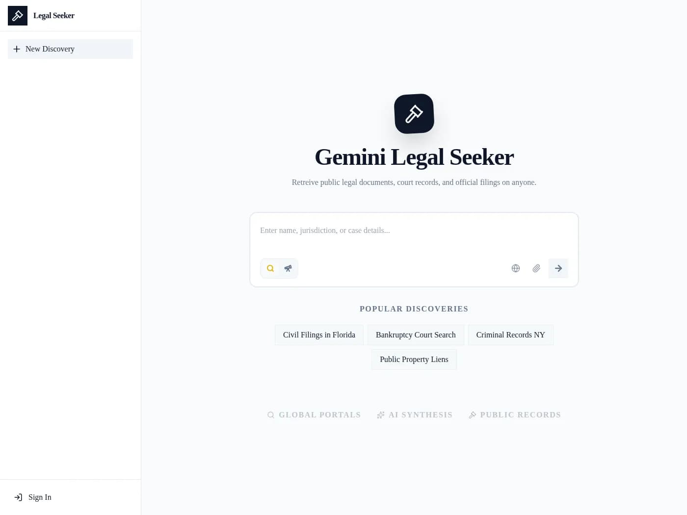 Gemini Legal Seeker