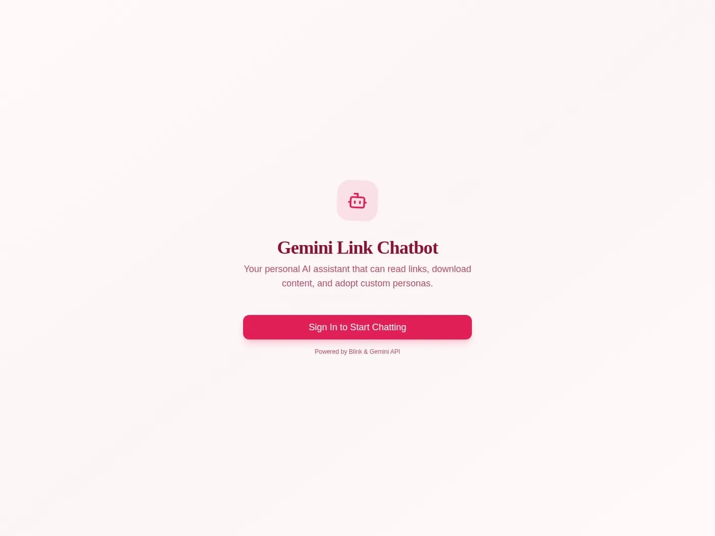 Gemini Link Chatbot