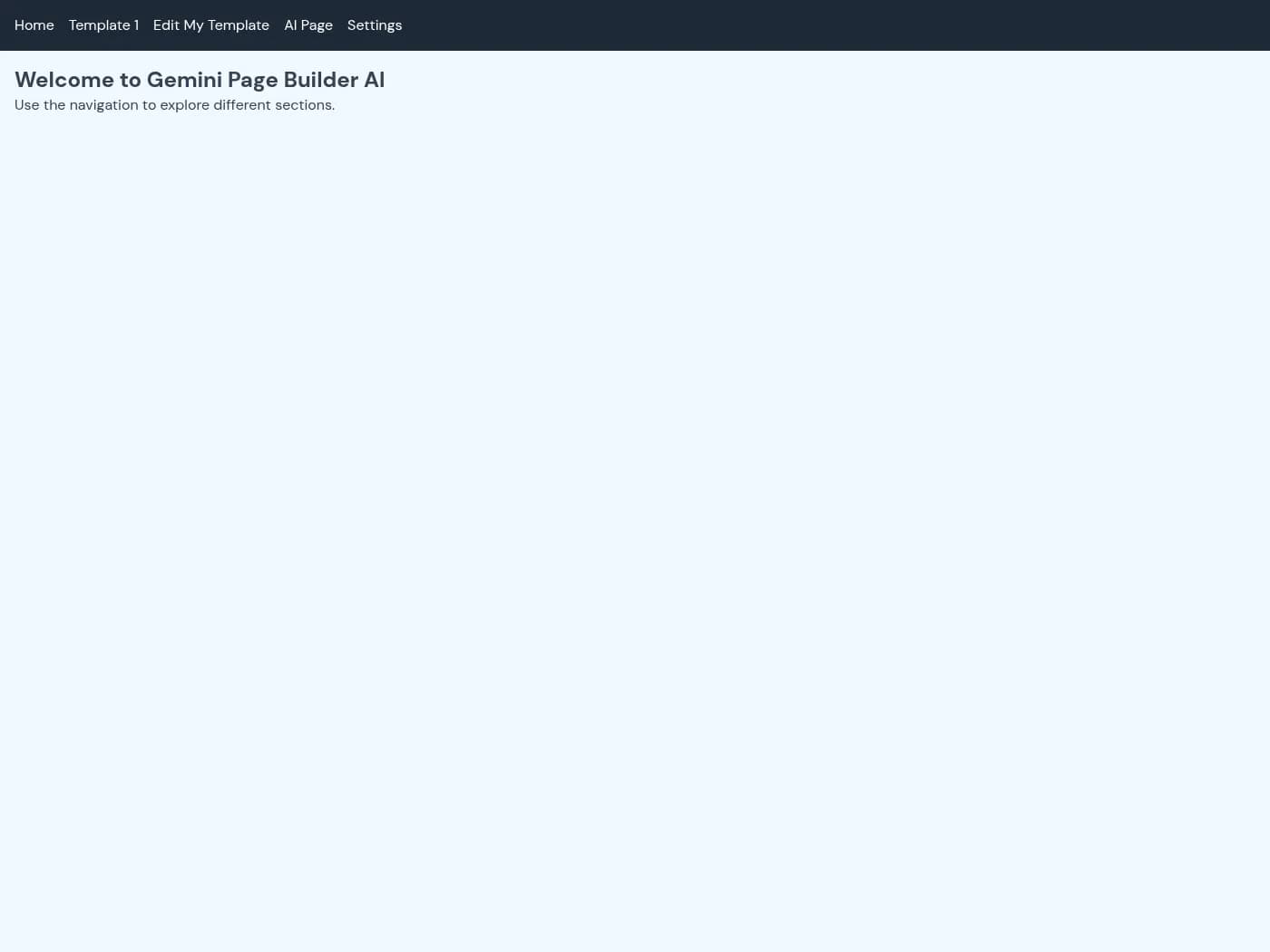 Gemini Page Builder AI