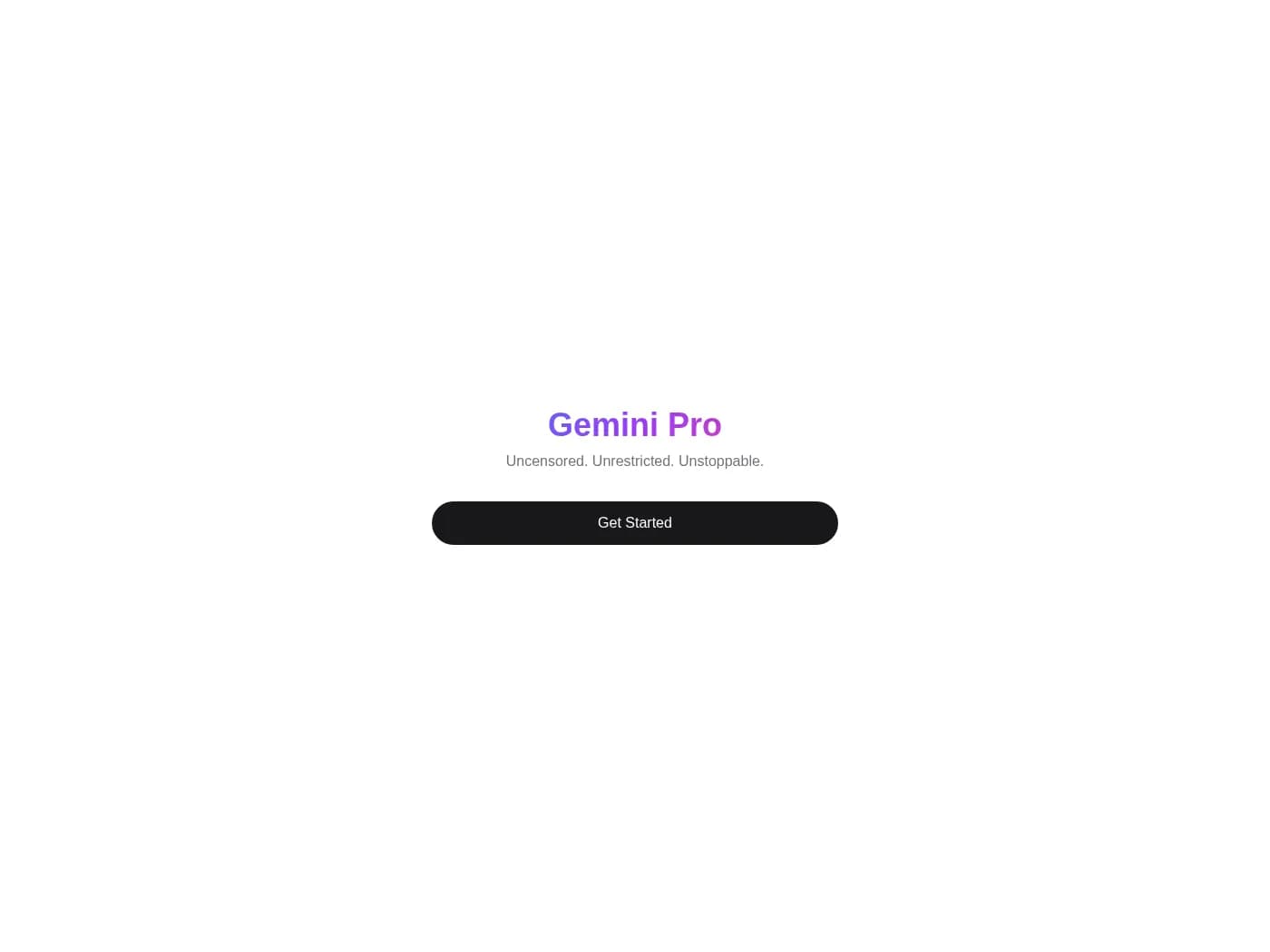 Gemini Pro Uncensored