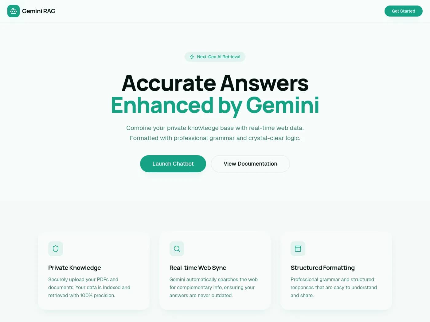 Gemini Enhanced RAG Chatbot