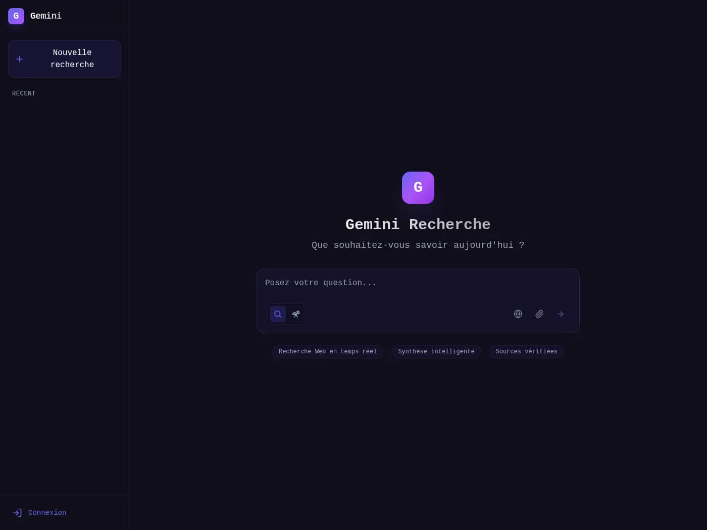 Gemini Recherche IA