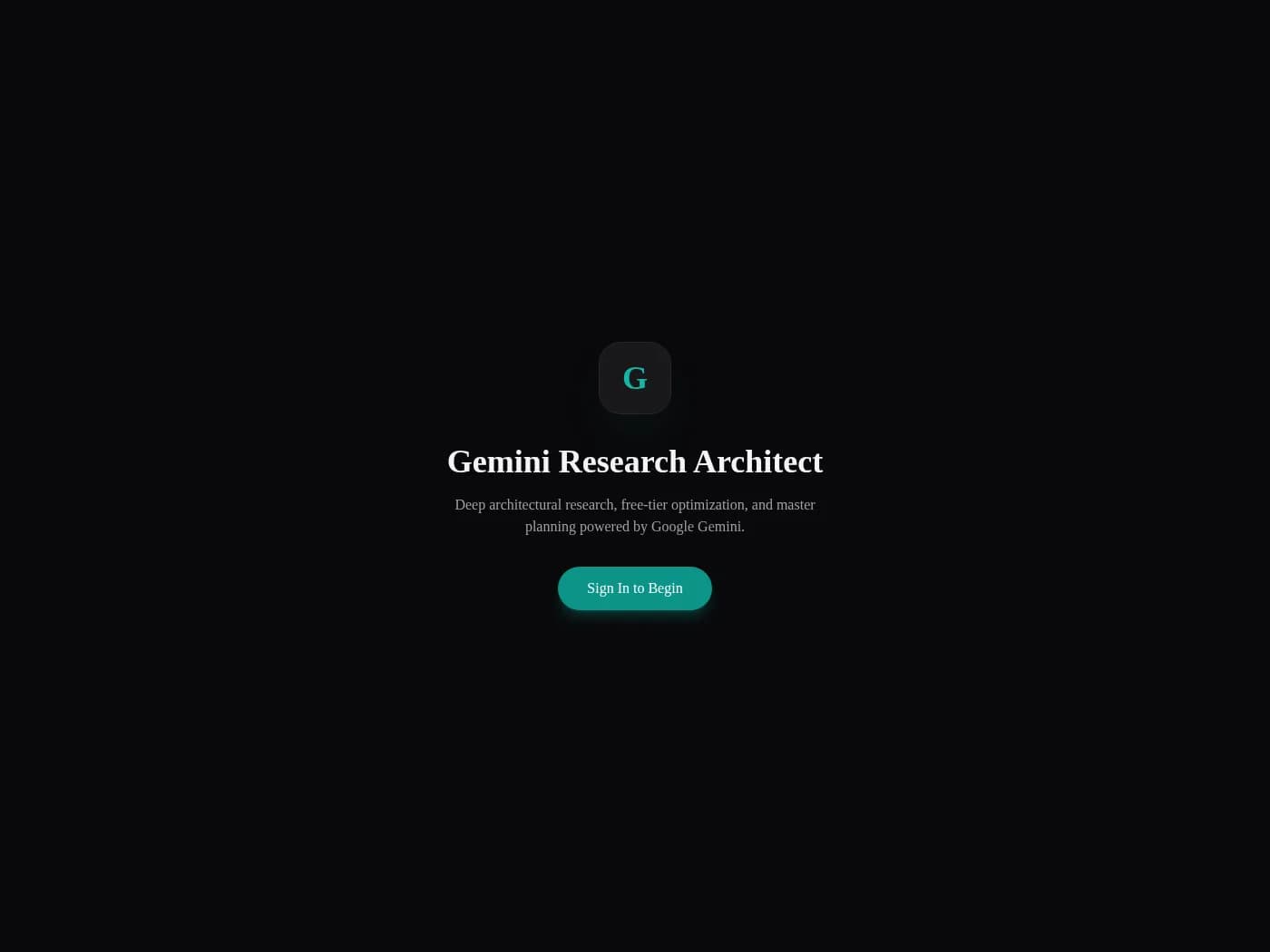 Gemini Research Architect