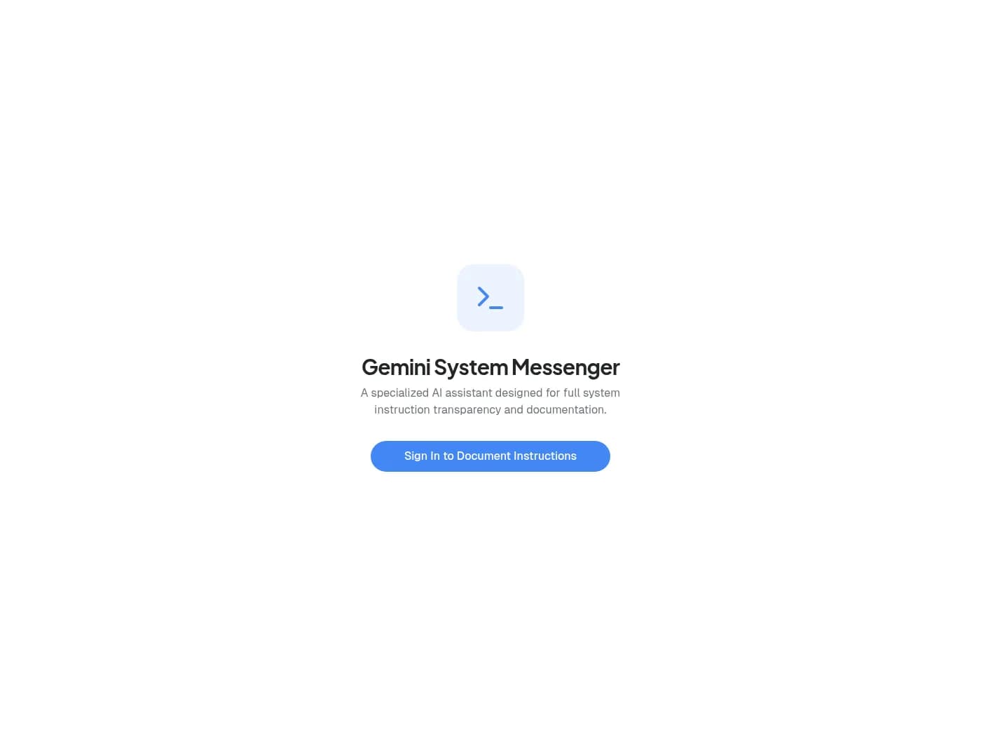 Gemini System Messenger