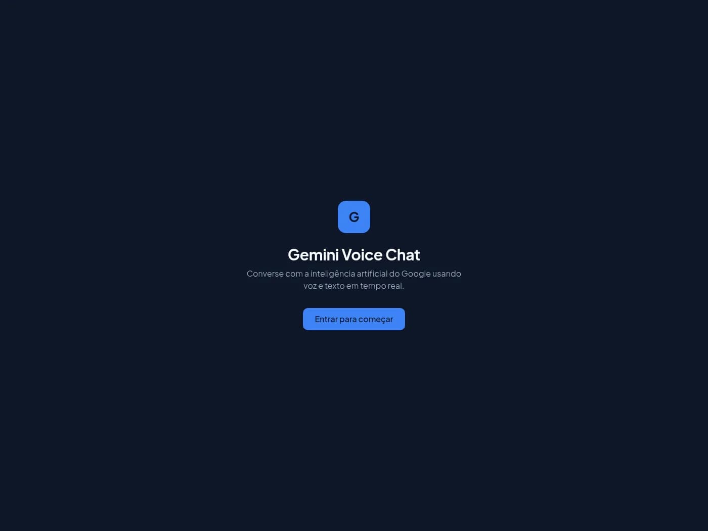 Gemini Voice Chat