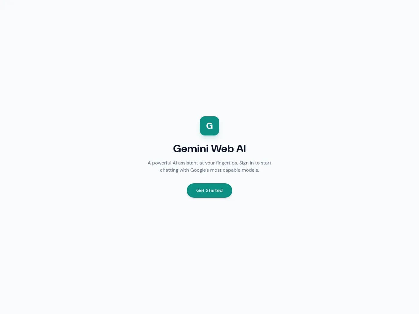 Gemini Web App