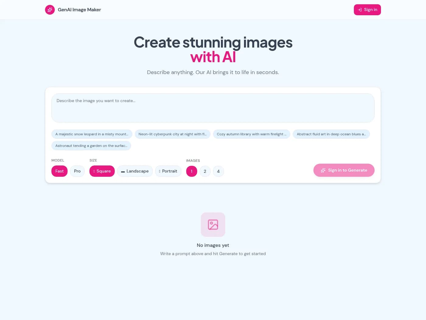 GenAI Image Maker
