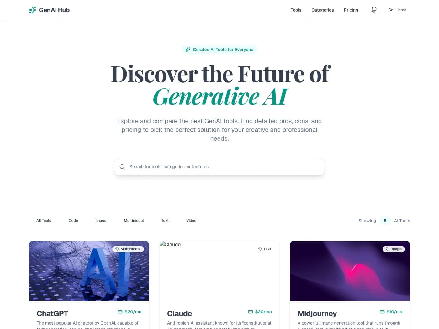 GenAI Tools Hub