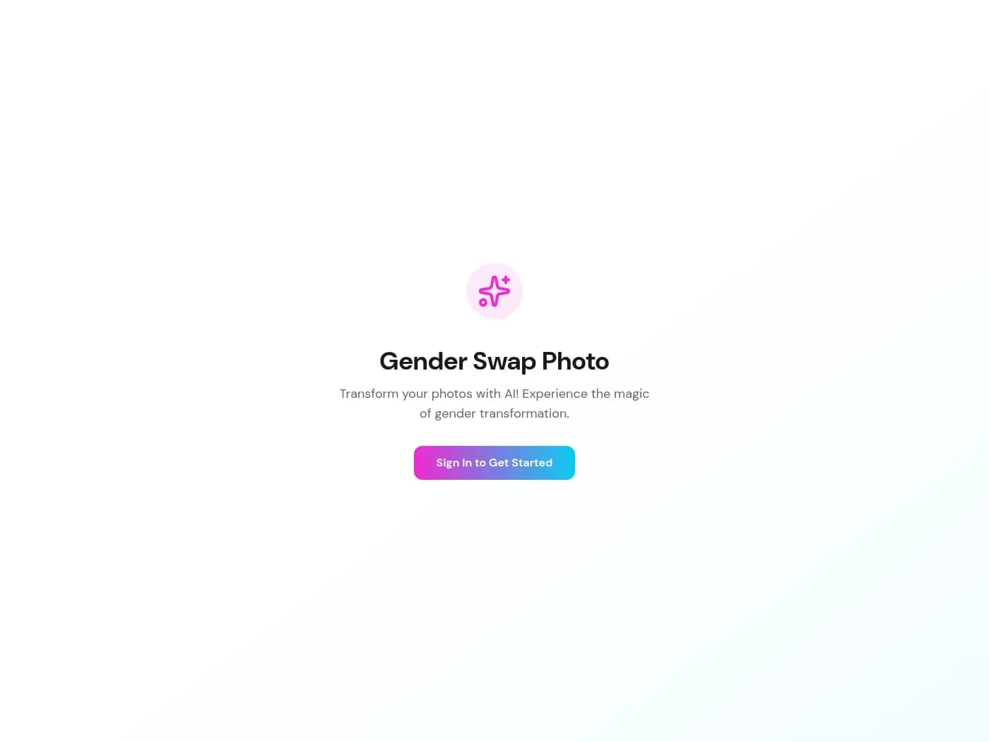 Gender Swap Photo App