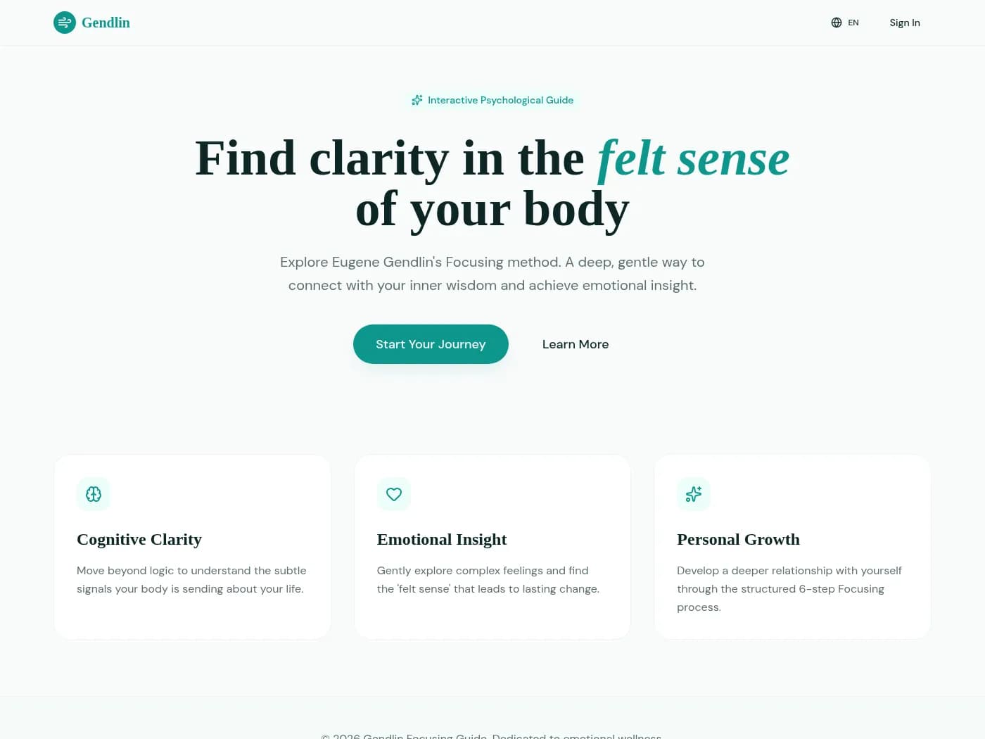Gendlin Psychologist App