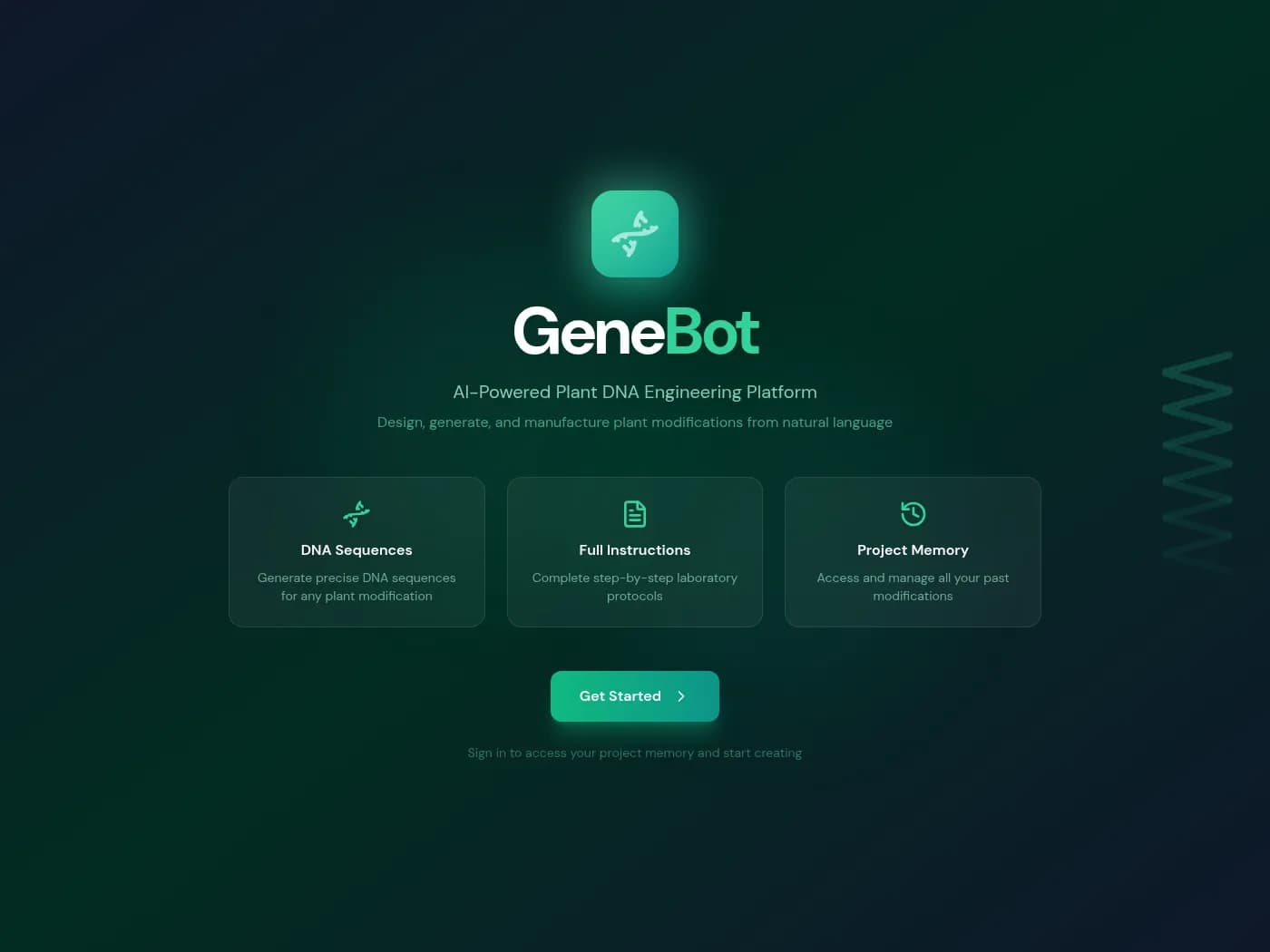 GeneBot Plant Editor