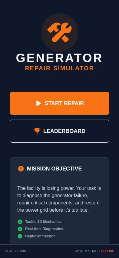 Generator Fixer Game