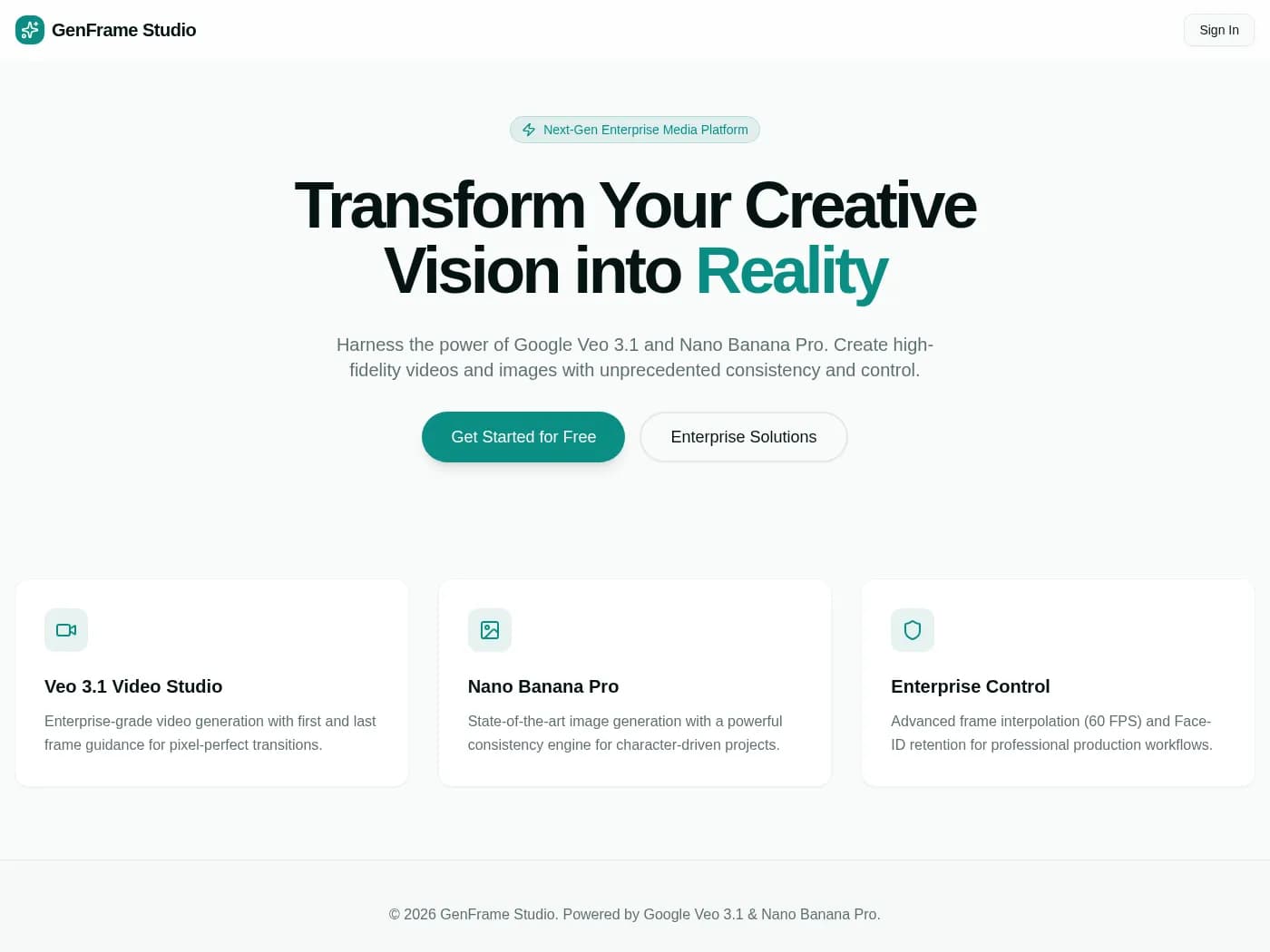 GenFrame Studio