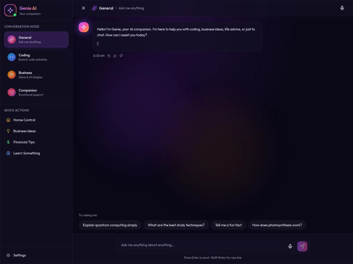 Genie AI Companion