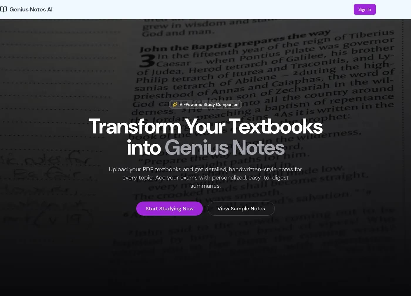 Genius Notes AI