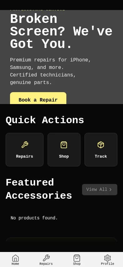Genius Repair Mobile App