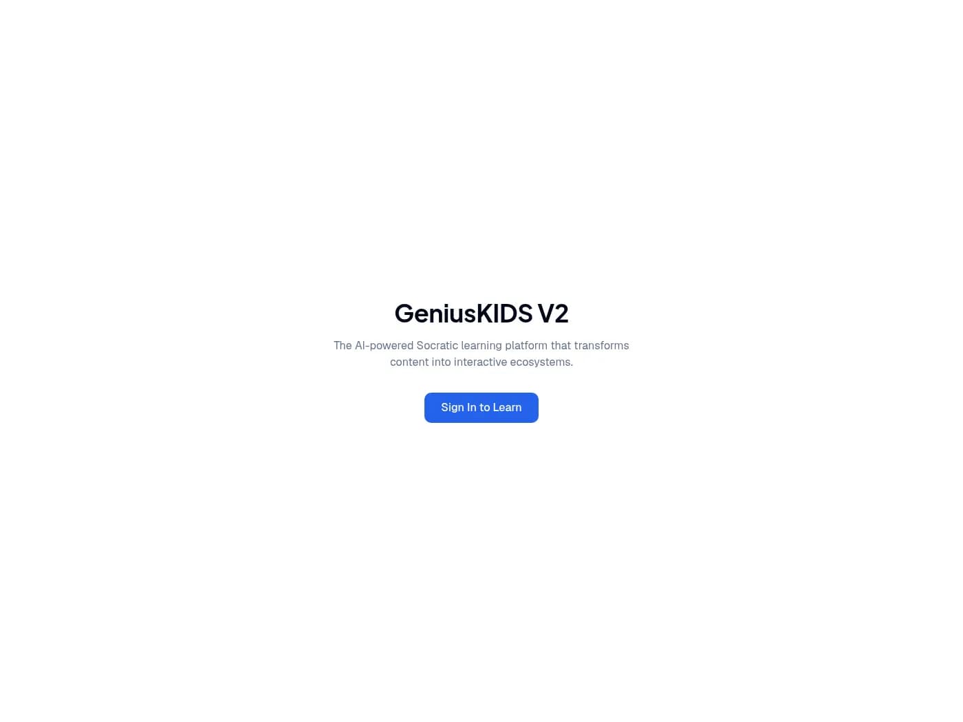 GeniusKIDS V2