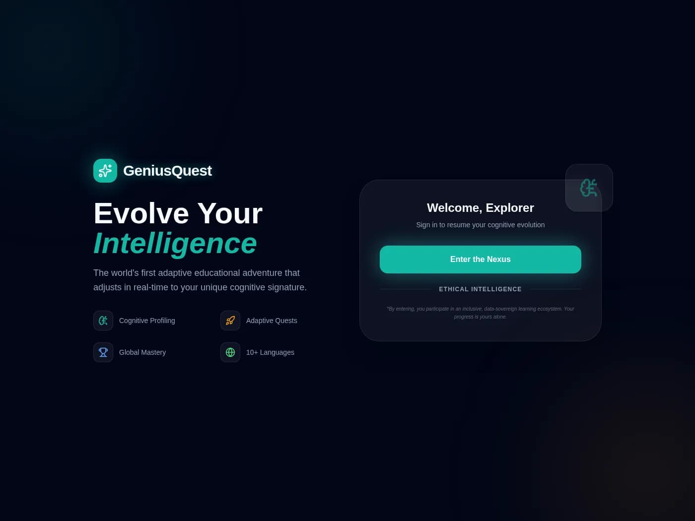 GeniusQuest Edu Game