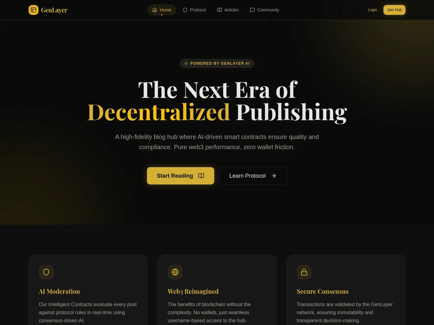 GenLayer Blog Hub