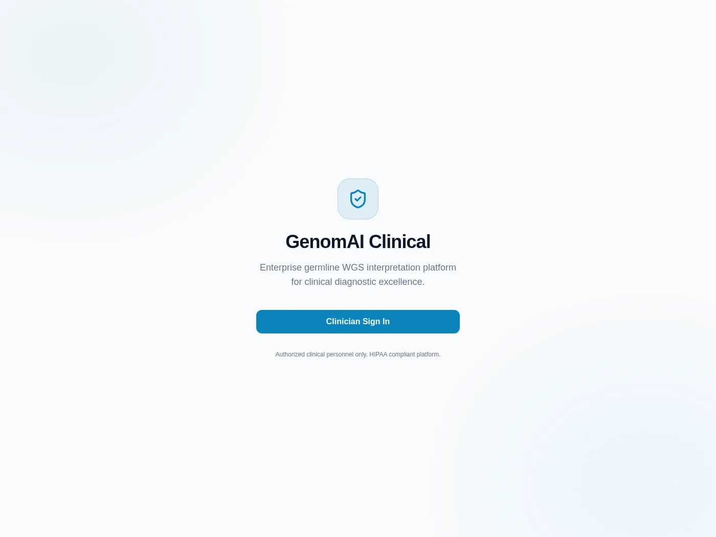 GenomAI Clinical Platform