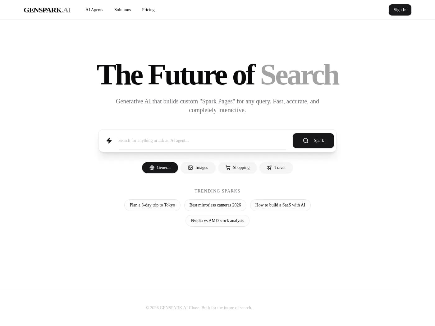 GENSPARK AI Clone