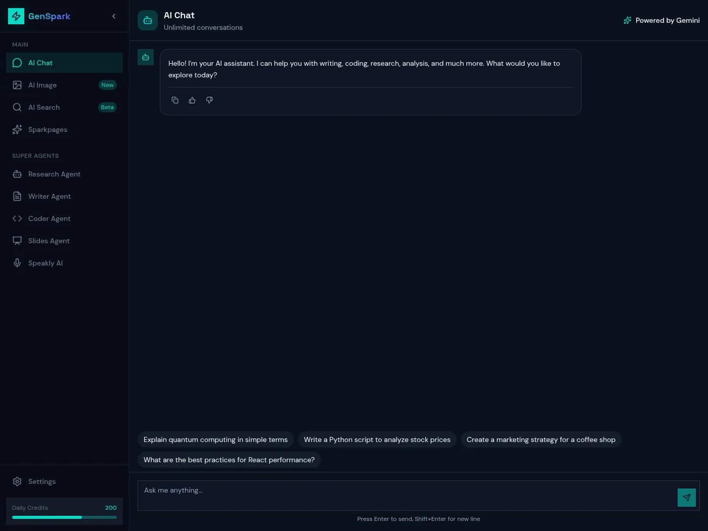 Genspark Free Clone