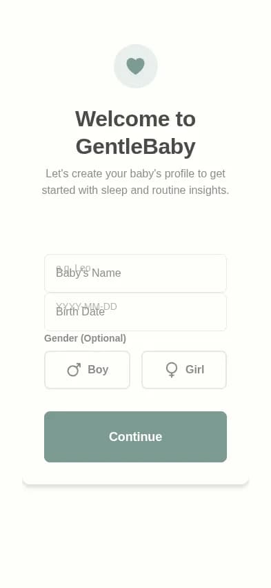 GentleBaby Tracker