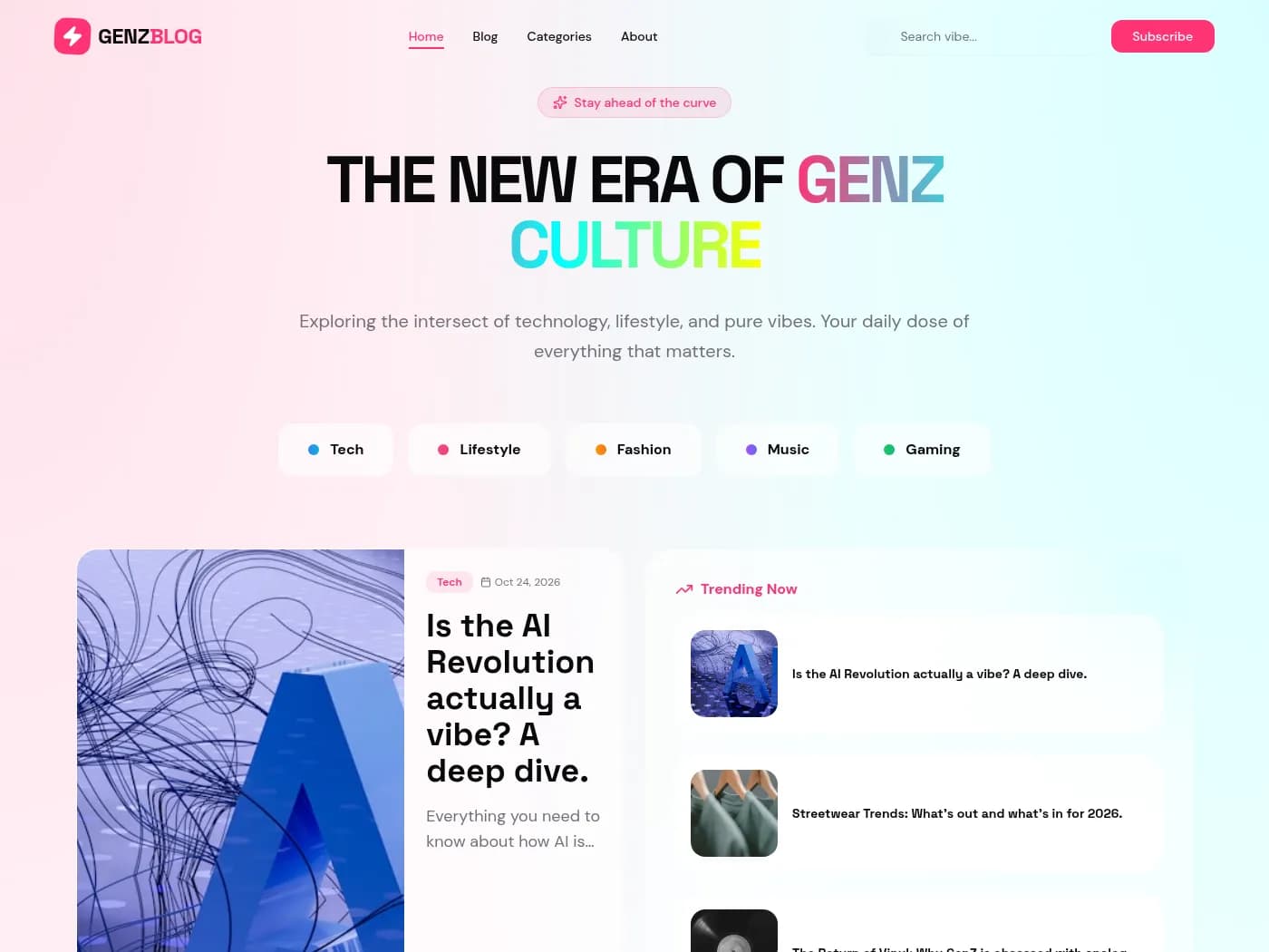 GenZ Blog Frontend