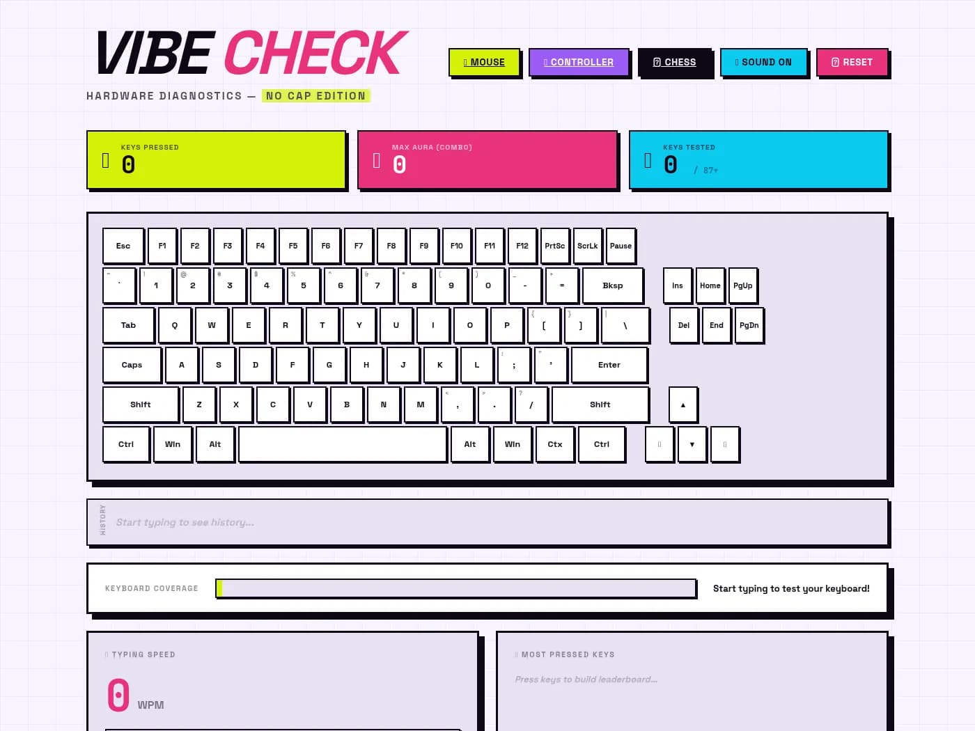 Gen Z Keyboard Tester