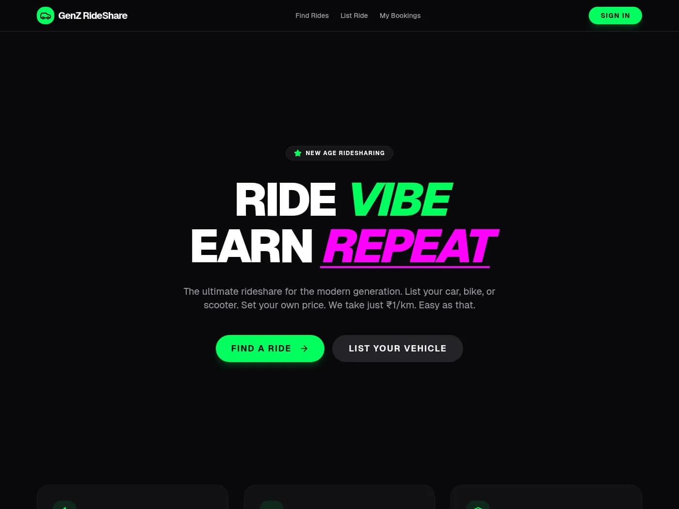 GenZ RideShare