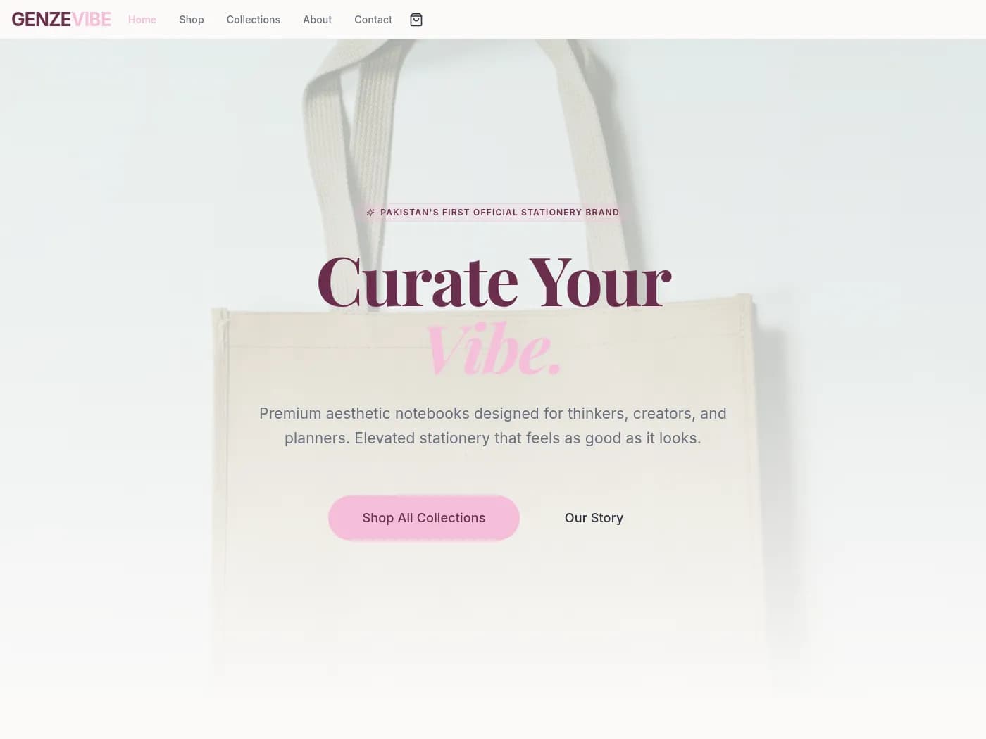 Genze Vibe Stationery Site