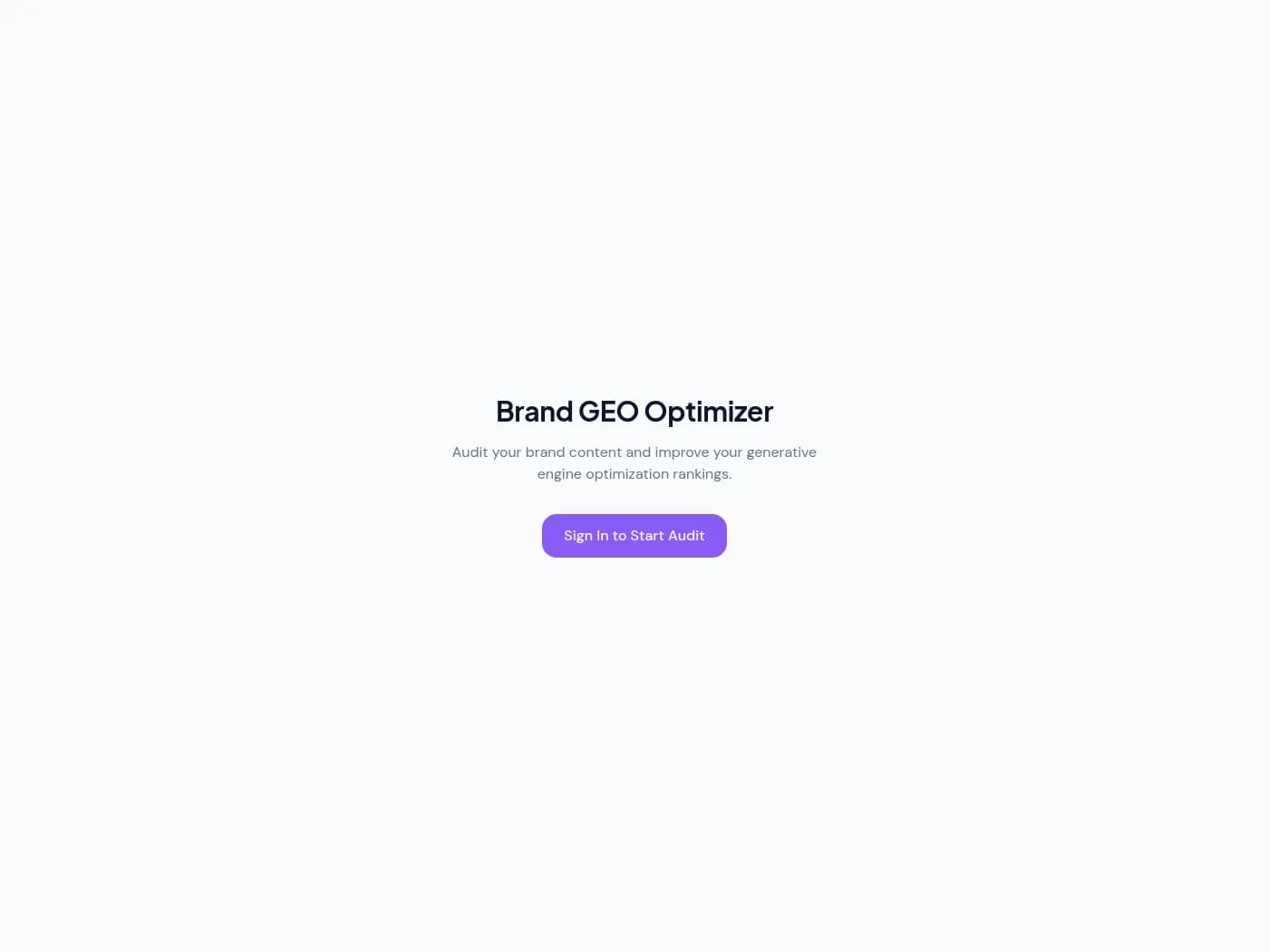 Brand GEO Optimizer