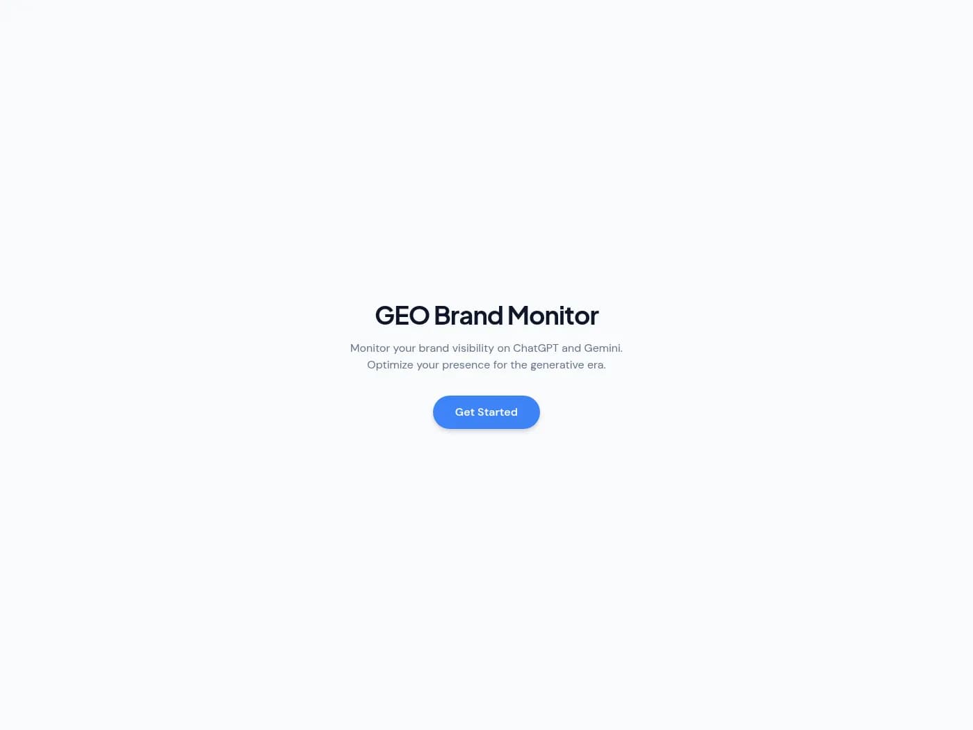 GEO Brand Monitor