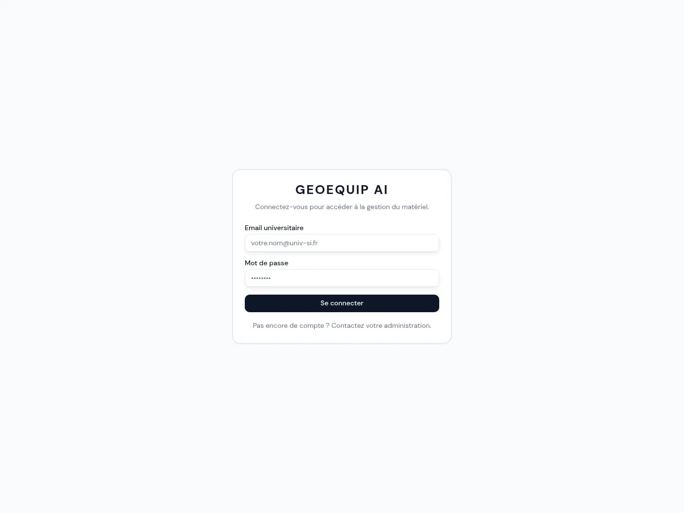 GeoEquip AI Manager