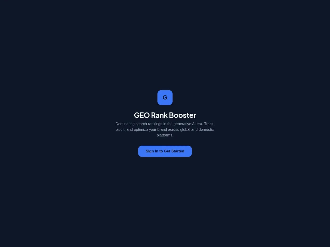 GEO Rank Booster