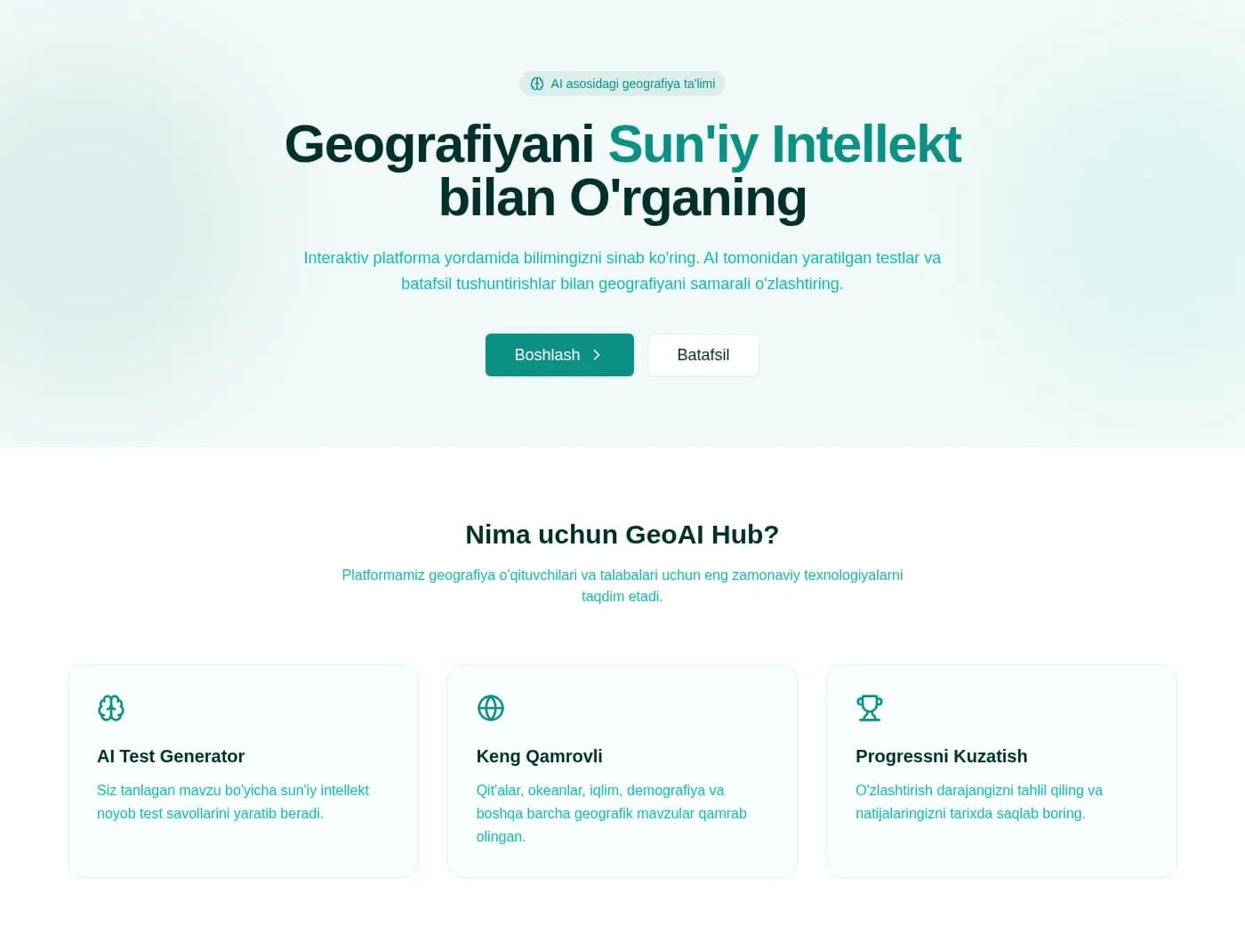 GeoAI Test Hub