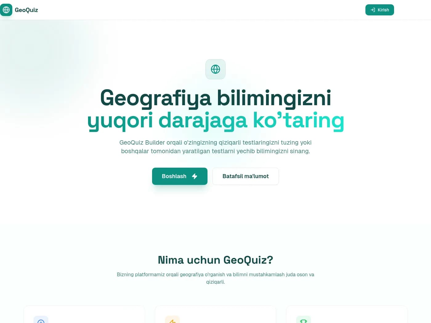 Geography Quiz Builder